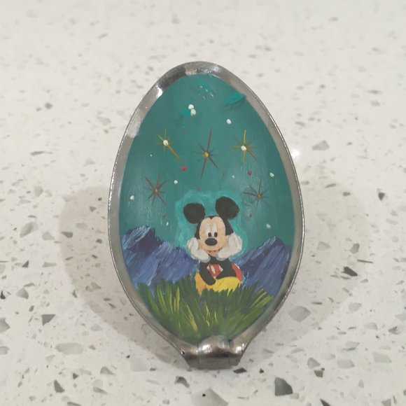 Disney | Other | Mickey Mouse Walt Disney World Souvenir Bent Silver ...